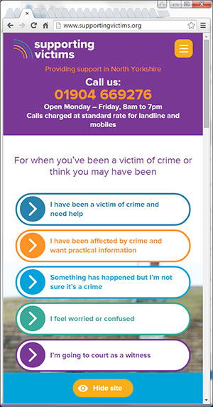 supporting-victims-website-screen-capture - Police, Fire and Crime ...