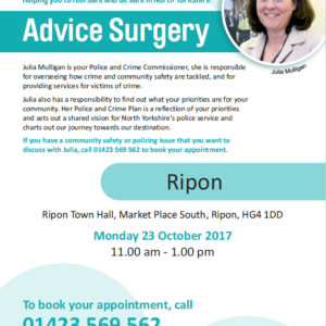 Ripon surgery - Police, Fire and Crime Commissioner North Yorkshire