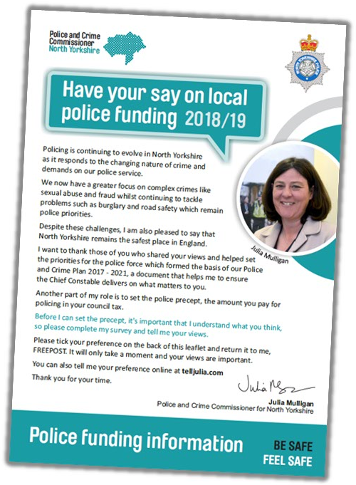 2018/19 Police precept - Police, Fire and Crime Commissioner North ...