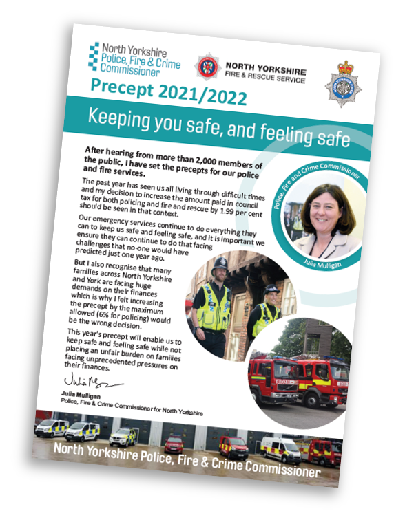Police precept - Police, Fire and Crime Commissioner North Yorkshire