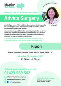 Download and print the Ripon Advice Surgery poster - York and North ...